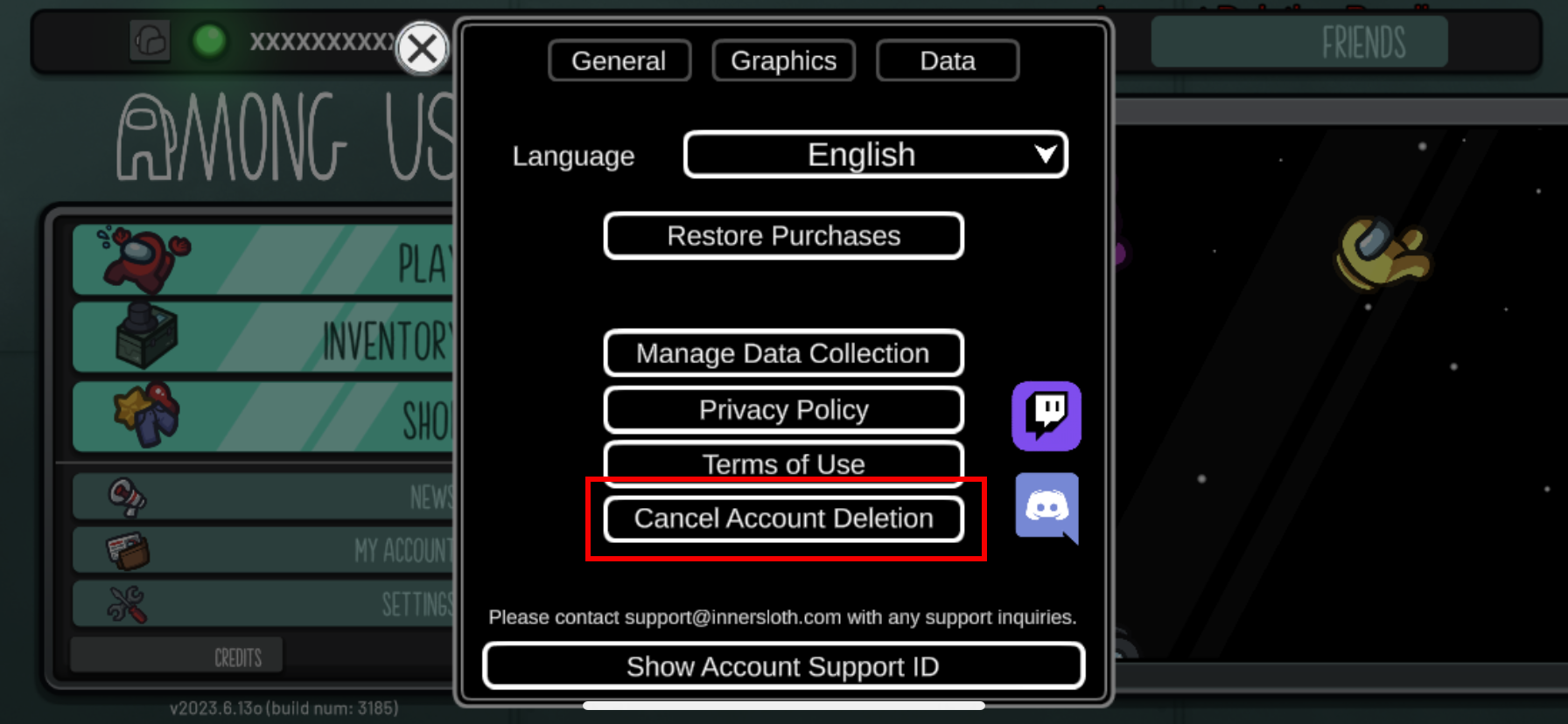 How do I delete my Among Us account? – Innersloth Help Center